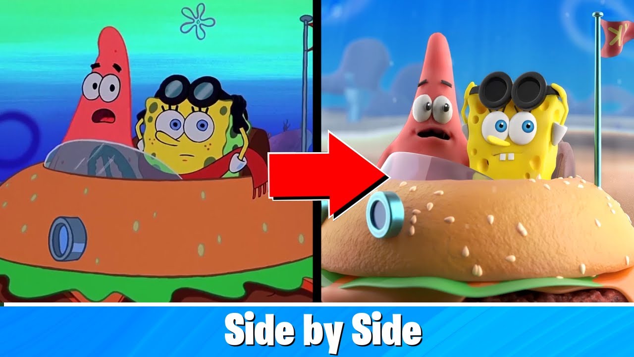 3D Recreation Trailer - The SpongeBob SquarePants Movie Rehydrated | Side by Side