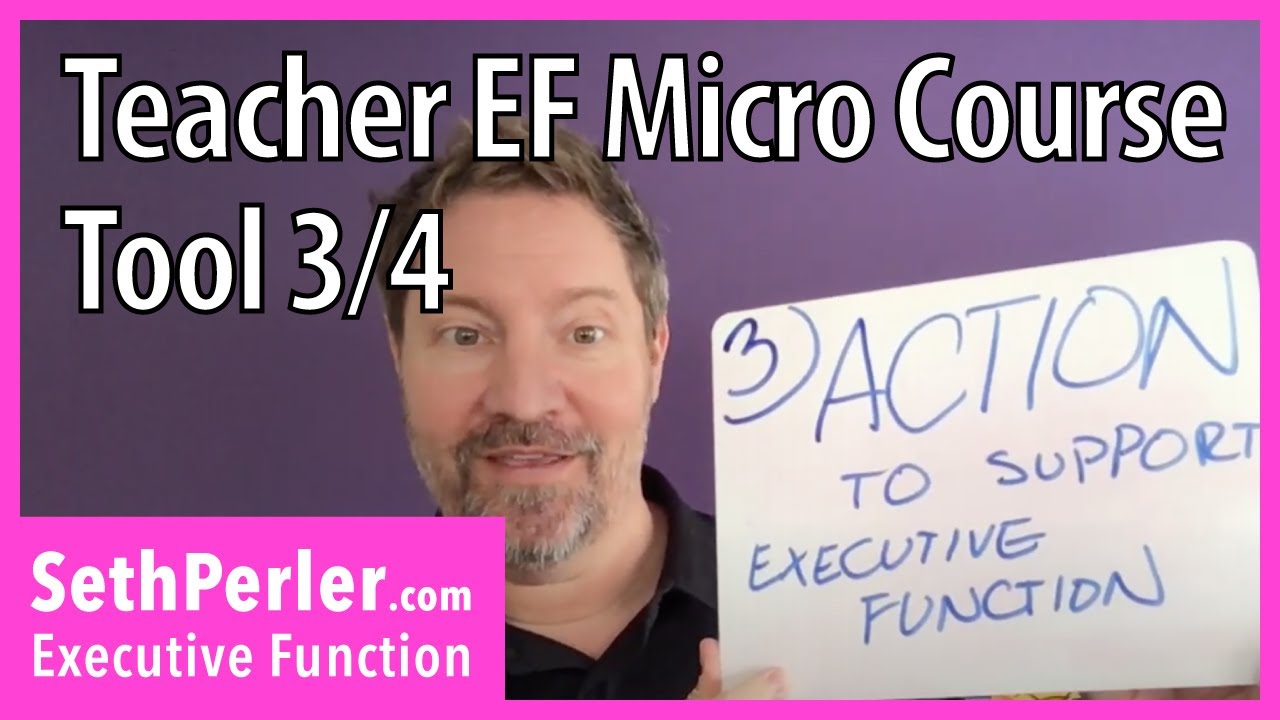 🍎3/4 Tools for TEACHERS to support EXECUTIVE FUNCTION in your students: ACTIONS to take in class