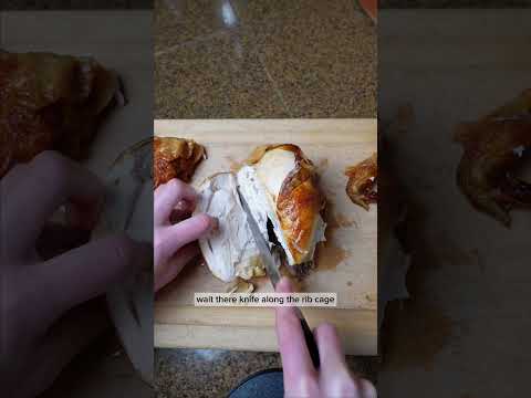 How to break down a rotisserie chicken #recipe #rotisseriechicken