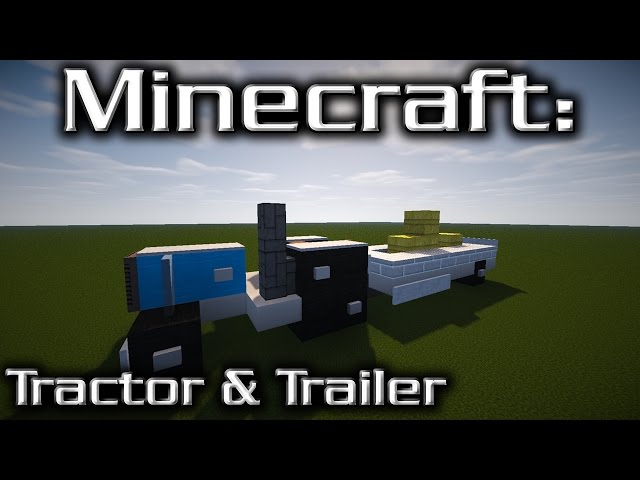 vehicle - Tractor with trailer Minecraft Map