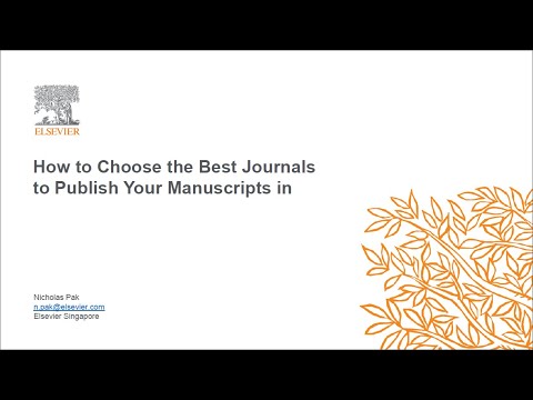 How to Choose the Best Journals to Publish Your Manuscripts in