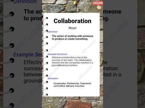 Collaboration IELTS & TOEFL Vocabulary Daily
