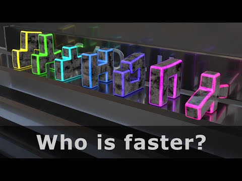 1 Octomino and 6 favorite Heptomineos | Softbody Simulation V83 ️ C4D4U ...
