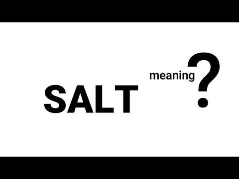 Salt Meaning Definition | EWM-English Word Meaning