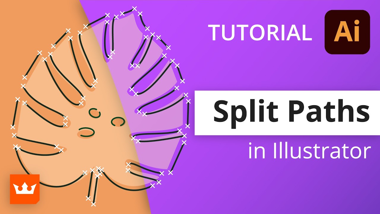 Split Paths in Illustrator | 2 Minute Quick Tip