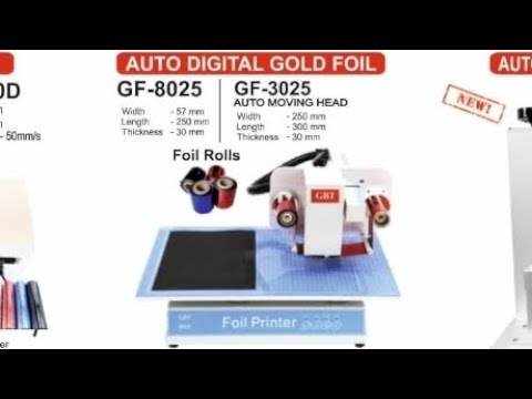 Gold Foil Printing Machine and Golden Roll - Hot Stamping Machine 819D ...