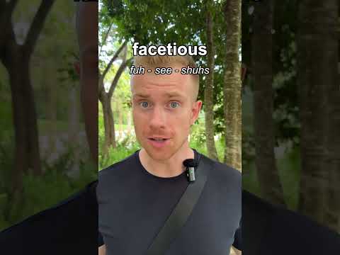How to pronounce the word: facetious #englishlanguage #englishlearning #englishuk #esl