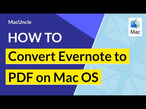 How to Convert Evernote to Adobe PDF Format on Mac OS?
