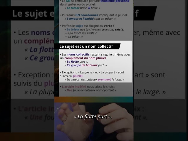 Question de grammaire au bac de français, Mediaclasse : 💎 L'accord ...