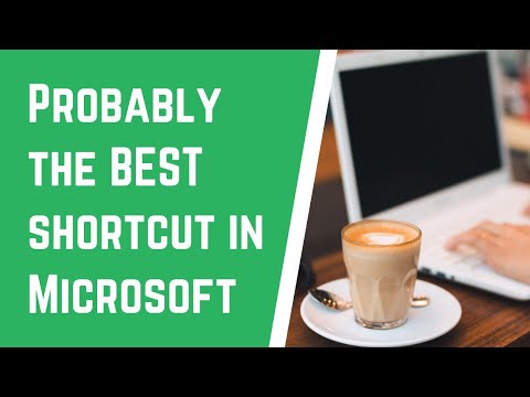 Probably the best shortcut in Microsoft Office
