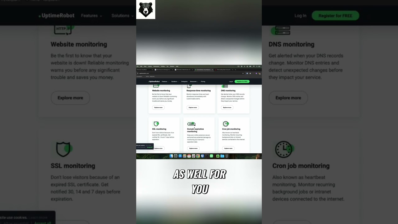 Uptime Robot: Never Let Your Website Go Down! #shorts