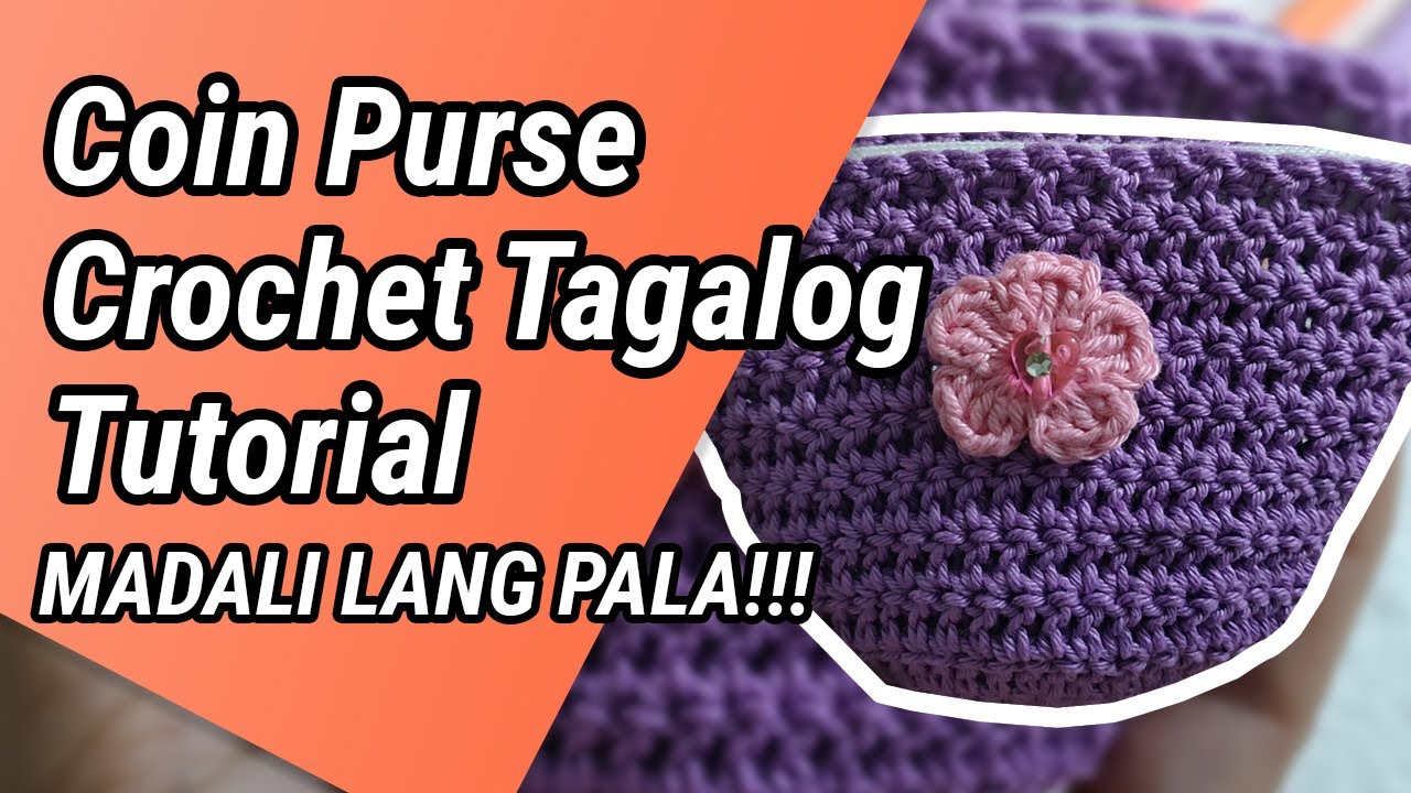 How to make a Coin Purse Crochet Tagalog Tutorial 4k video