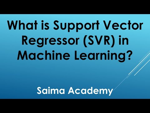 Learn What is Support Vector Regressor SVR in Machine Learning Urdu Hindi - Mind Luster