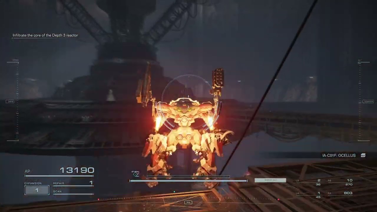 Armored Core 6 IA-C01F: OCELLUS / IA-C01C: EPHEMERA Locations (Underground Exploration - Depth 3)