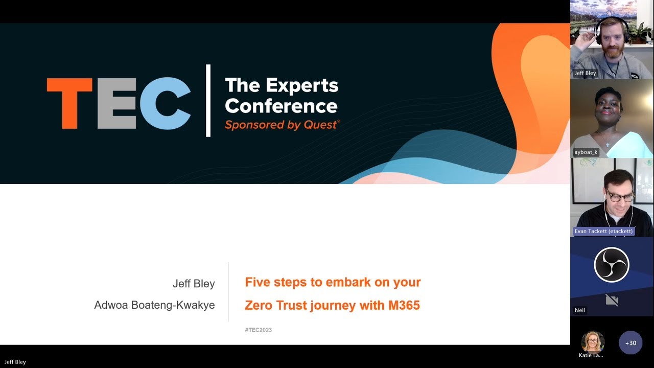 TEC - 5 Steps to Embark on Your Zero Trust Journey with Microsoft 365