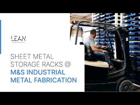 LEAN Sheet Metal Storage Racks @ M&S Industrial Metal Fabricators #sheetmetalstorageracks
