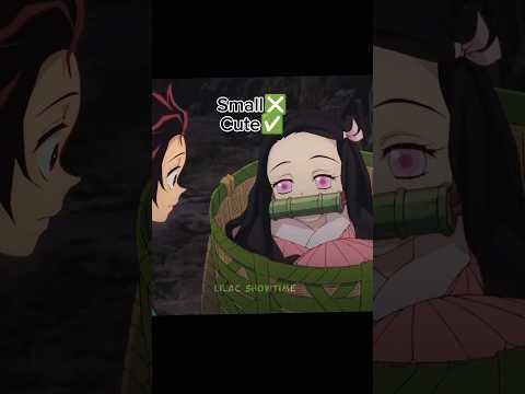 Being Small❎ Being Cute✅|Demon slayer|Anime|Lilac Showtime #shorts #demonslayer #anime #nezuko #fyp