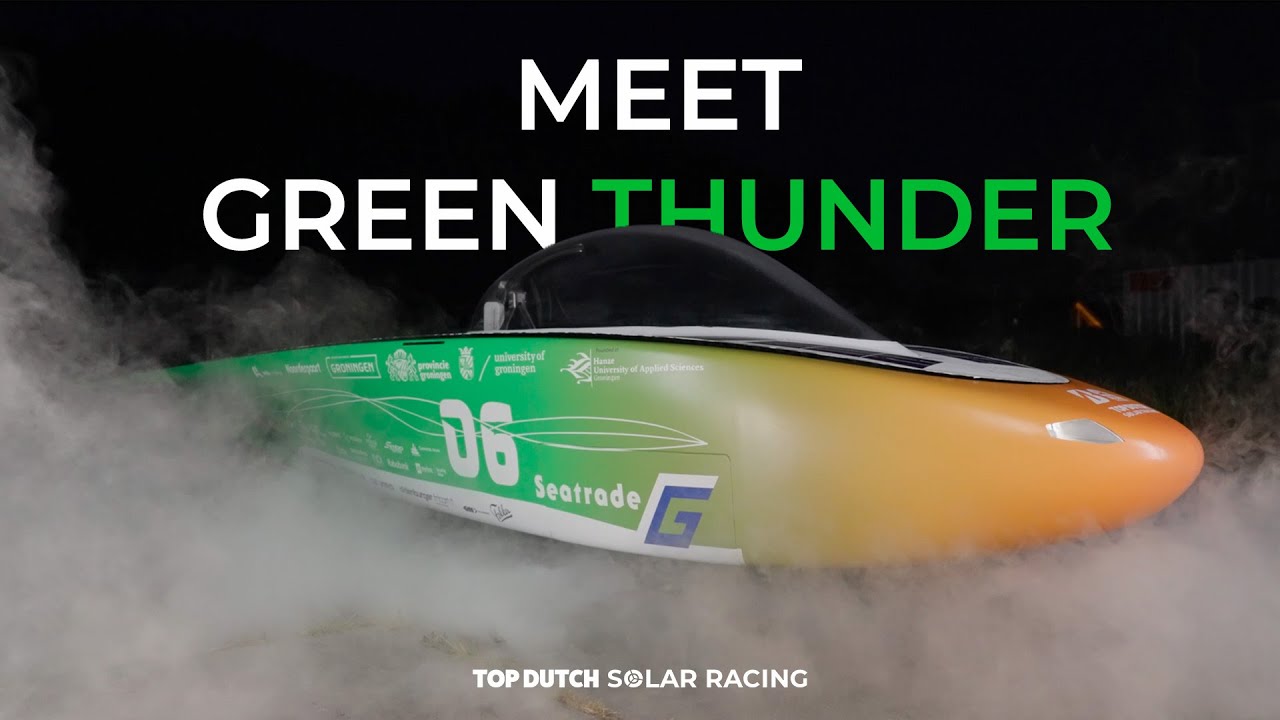 Top Dutch Solar Racing presents solar car Green Thunder | News ...