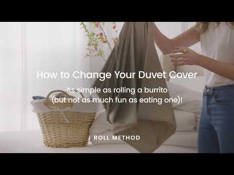 How to Change a Duvet Cover: The "Roll" Method