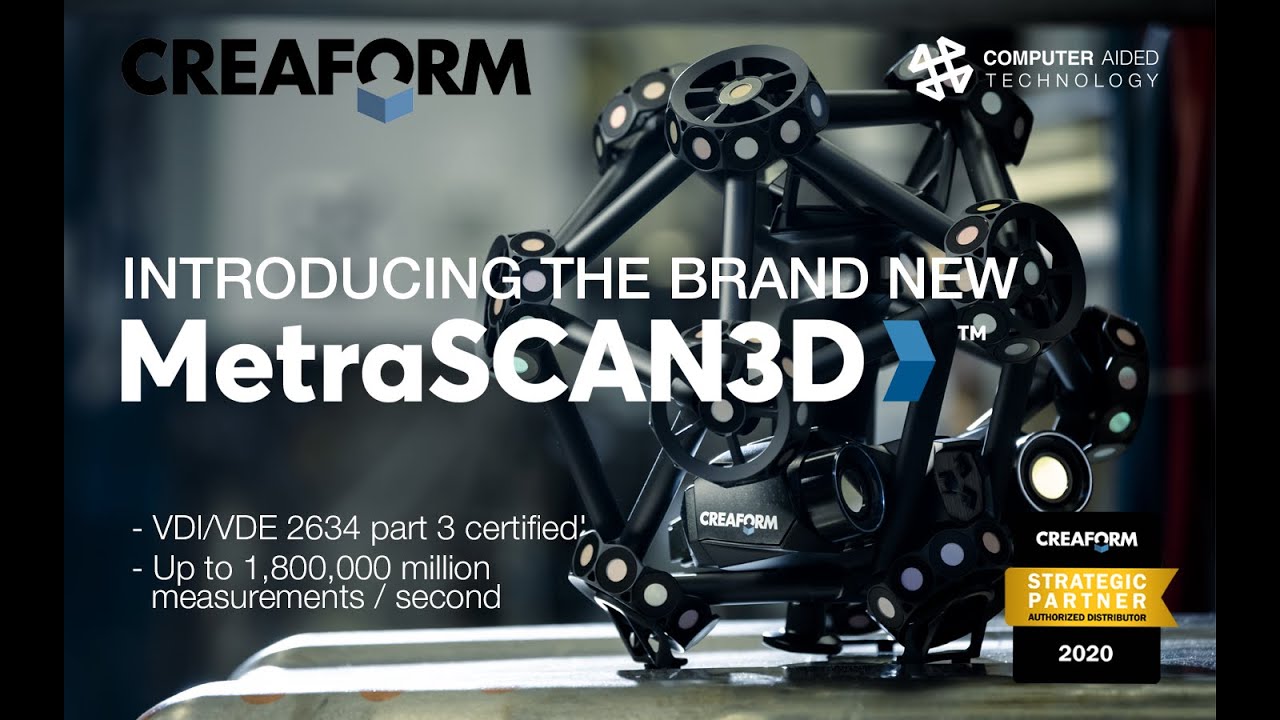 Introducing the MetraSCAN BLACK 3D Scanner and Portable CMM from Creaform