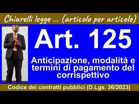 Contracts Code (art. 125): advance payment, methods and terms of payment of the consideration