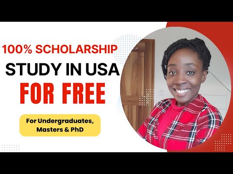 100% Scholarship In the USA, For Undergraduates, Masters and PhD students. No IELTS/TOEFL