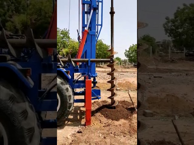 Earth Digging Machine - Pole Erection Machine with Tractor Exporter ...