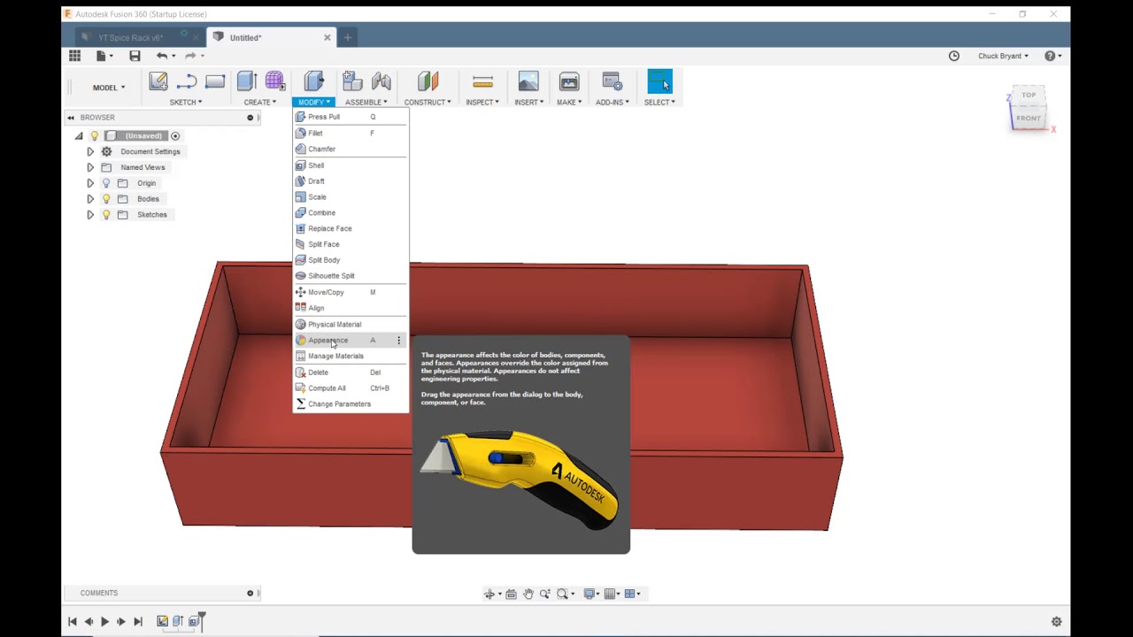 Fusion 360 tutorial - beginners level - Parametric Modeling
