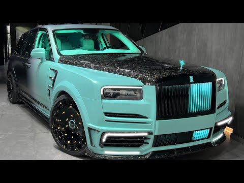 1 OF 10 NEW MANSORY Rolls-Royce Cullinan LINEA D’ORO +SOUND! Gold Super Luxury SUV!