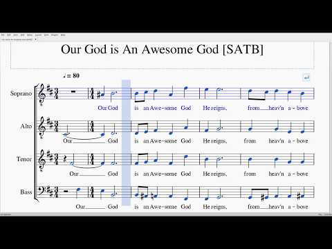 Our God is an Awesome God [Soprano]