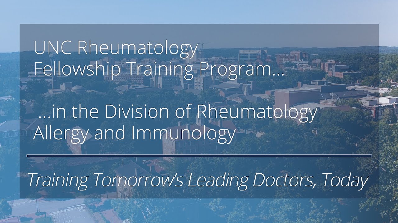UNC Rheumatology Fellowship Training Program, 2020