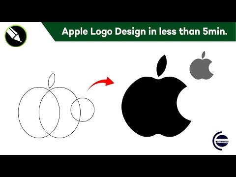 How to design Apple Logo in less than 5 minutes