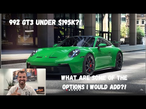 Configuring A Porsche 992 GT3 Under 195k.. One Take!! Examples of Some Options I would Add!!