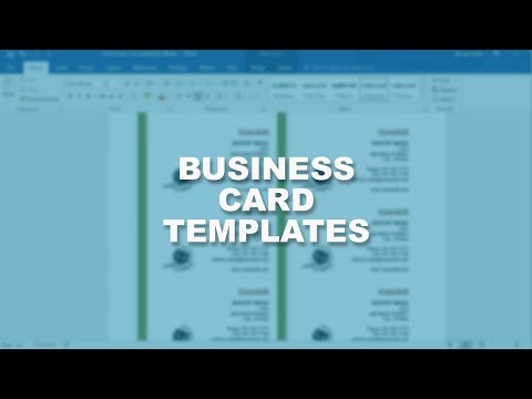 Microsoft Word 2016 Essential Training | Business Card Template