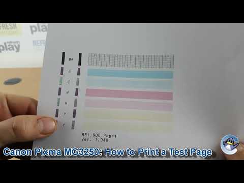 Canon Pixma MG3250: How to Print a Nozzle Check Test Page
