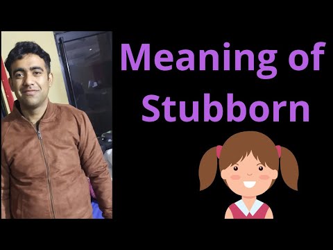 Stubborn meaning in hindi