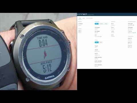 Garmin Fenix 3 Running demo with Virtual Partner, VO2 max and Performance condition functions