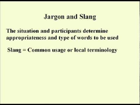 ENG 352 Technical Writing - 14 - Jargon and Slang