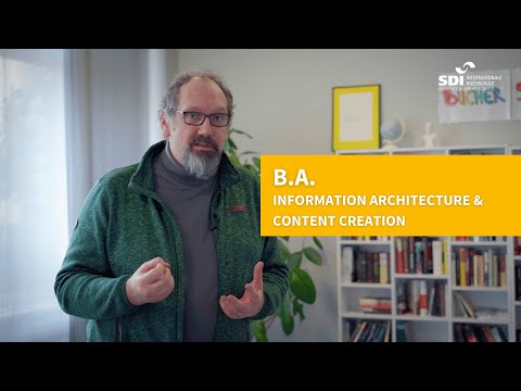 B.A. Information Architecture & Content Creation at the International University SDI München