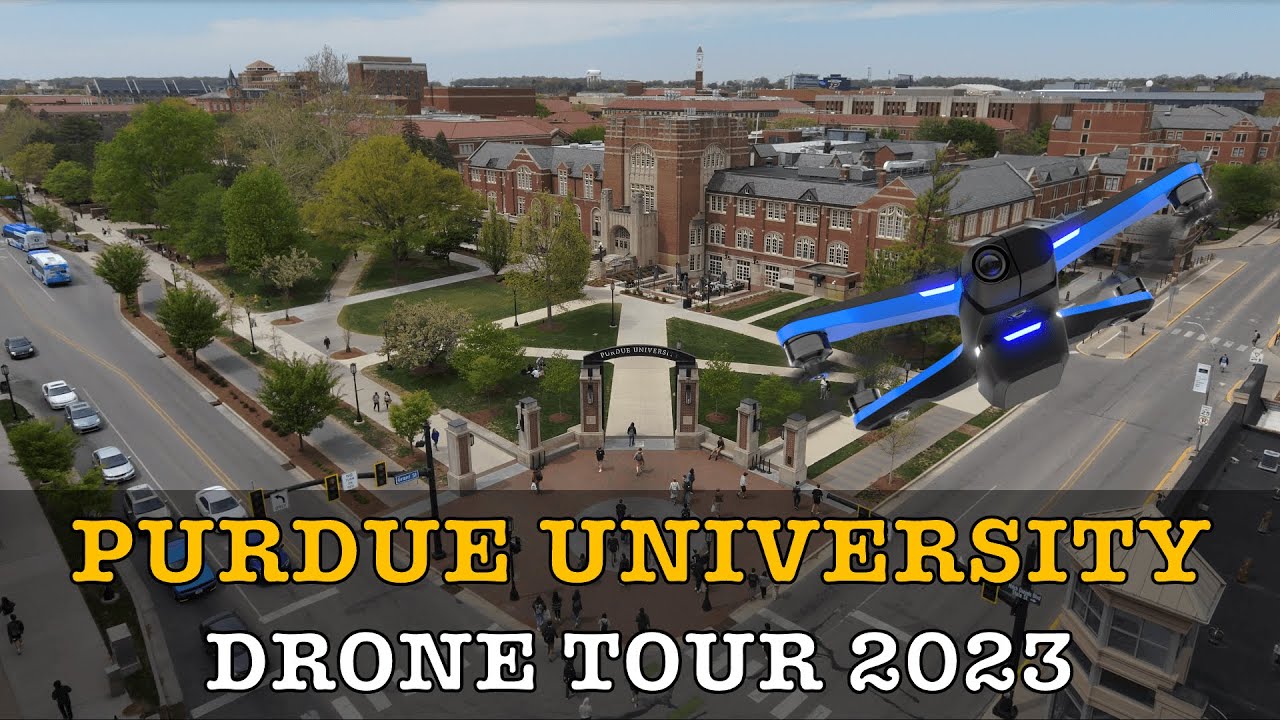 Purdue University Drone Tour 2023 using @Skydio