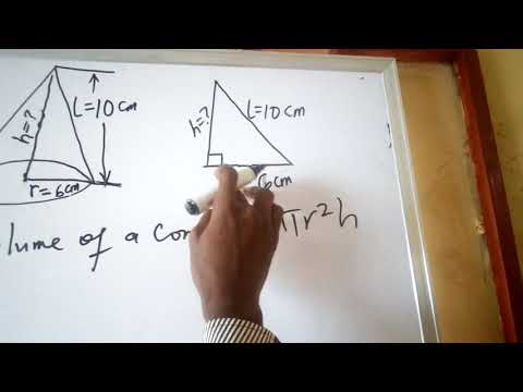 VOLUME OF A CONE