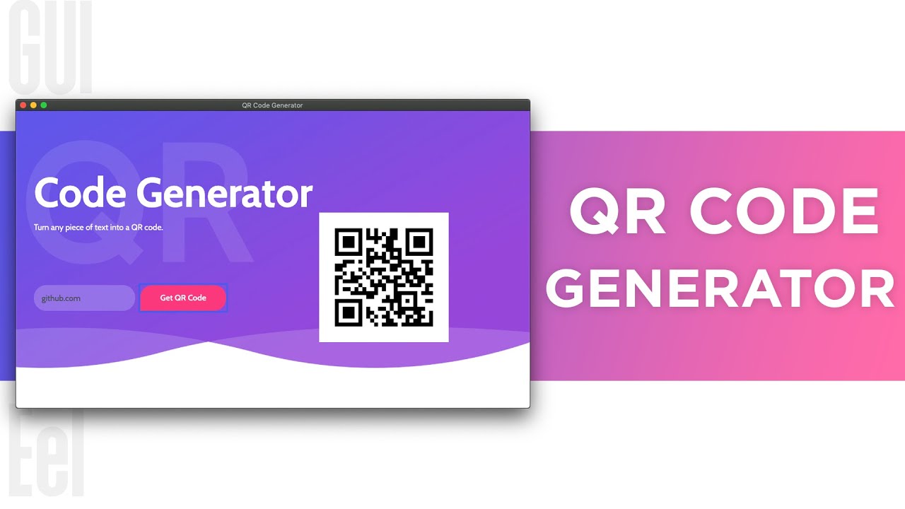 QRCODE GENERATOR PROGRAM USING PYTHON - Eel & Python Tutorial | Modern GUIs with HTML and JavaScript