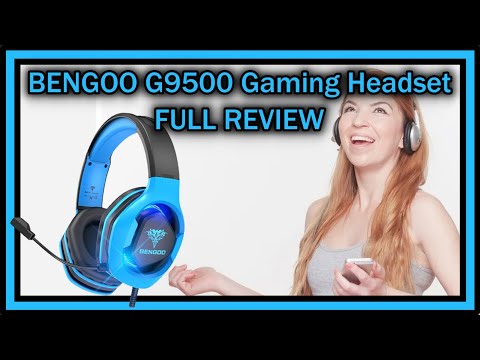 BENGOO G9500 Gaming Headset Headphones PS4 Xbox One PC Controller FULL REVIEW With Microphone Test