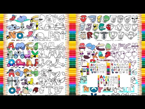 Alphabet lore But they Compilation Coloring pages / Alan Walker - Dreamer [NCS]