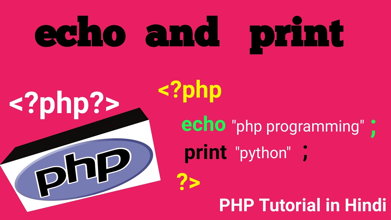 PHP Echo $ Print Statement || Message Show in PHP || PHP Tutorial in Hindi