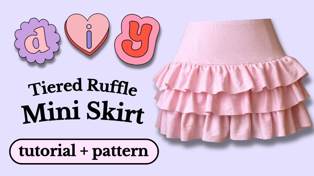 Ruffle Skirt Sewing Tutorial ~ w/ Pattern