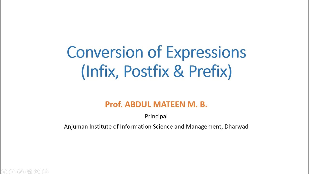 Data Structures Topic - Stack Conversion of Arithmetic Expression (Infix, Postfix & Prefix) - Part 1