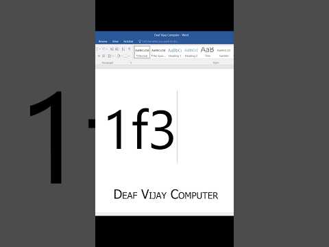 How To Create Bow And Arrow Symbol | Microsoft Word Document | Deaf Vijay Computer