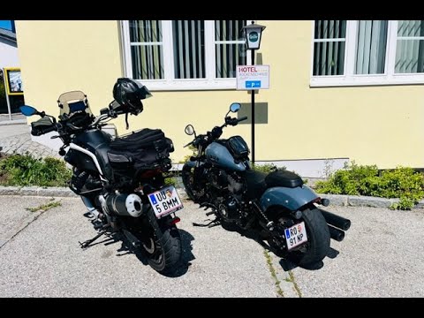 Moto Guzzi V85TT & INDIAN Chief Dark Horse unterwegs in der Wachau