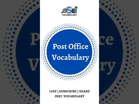 Post Office Vocabulary | Post Office Vocabulary Words With Urdu Meanings | | OSEI Vocabulary #shorts